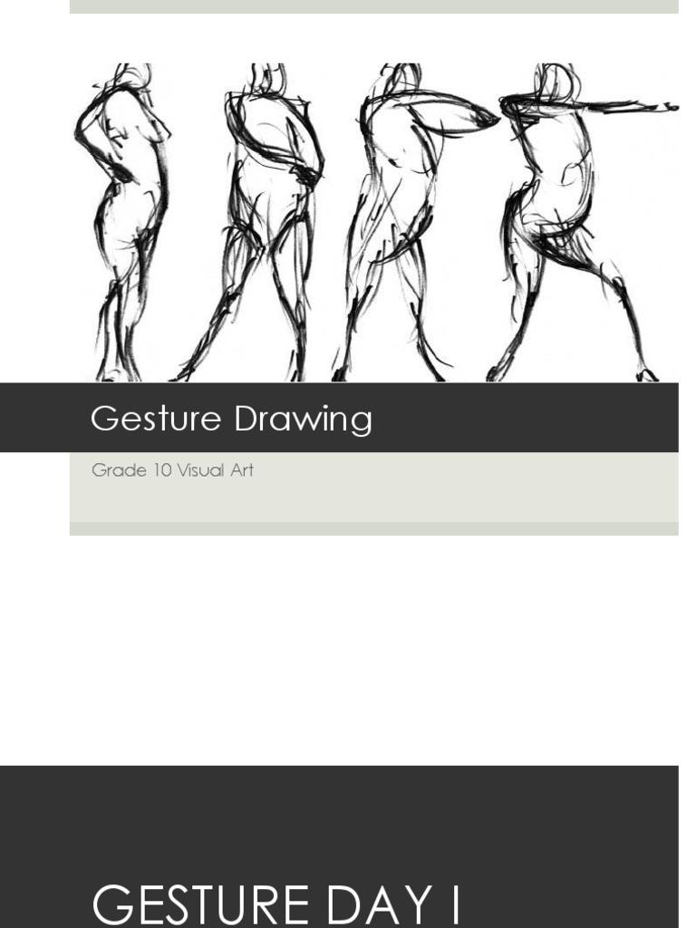 Gesture Drawing Techniques for Grade 10 | PDF | Drawing | Paintings
