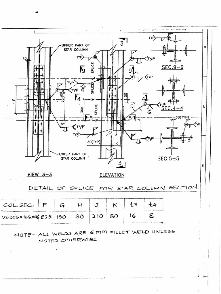 Star Column Splice | PDF