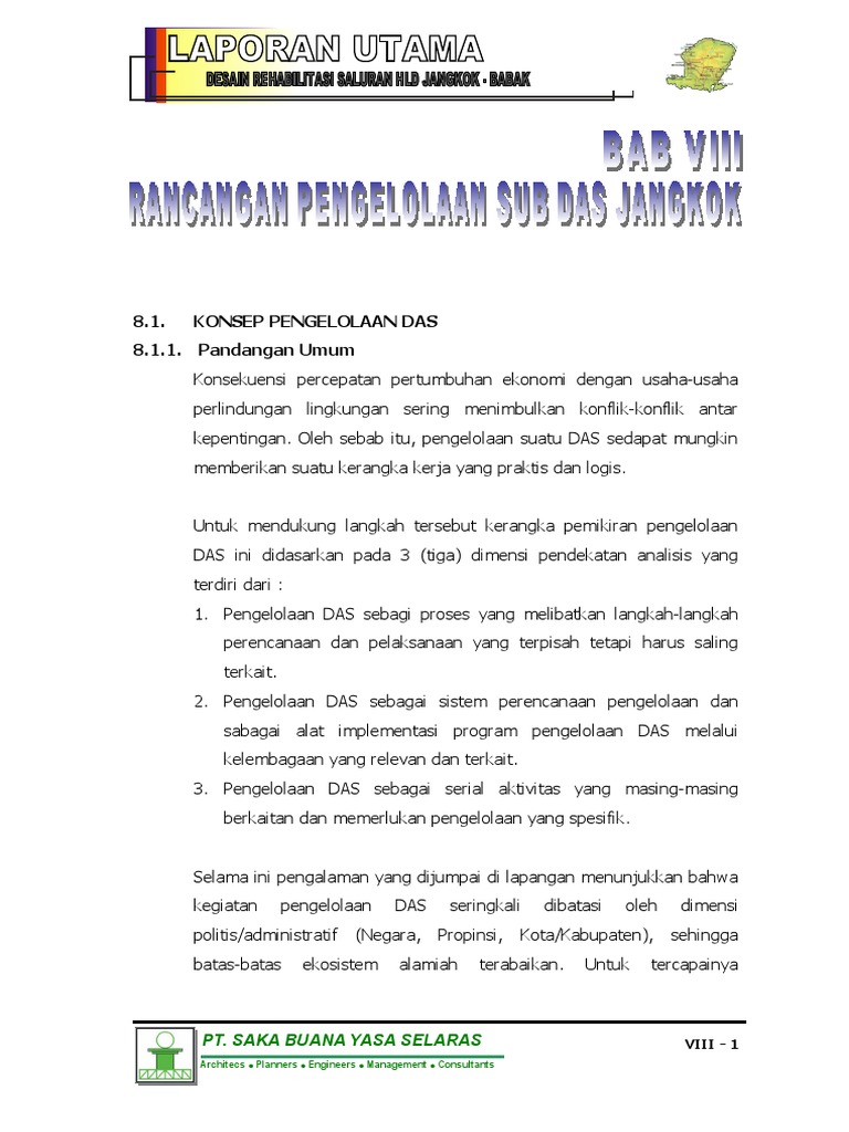 Pengelolaan Sub DAS Jangkok Berkelanjutan | PDF