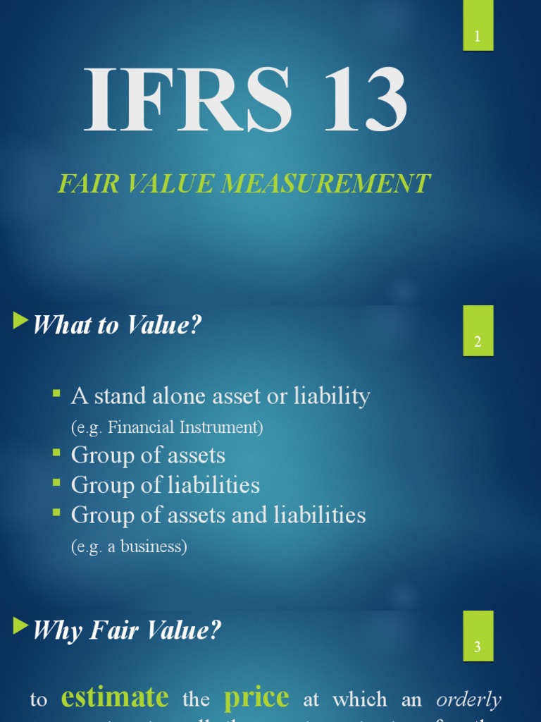 Ifrs 13: Fair Value Measurement | PDF | Fair Value | Business
