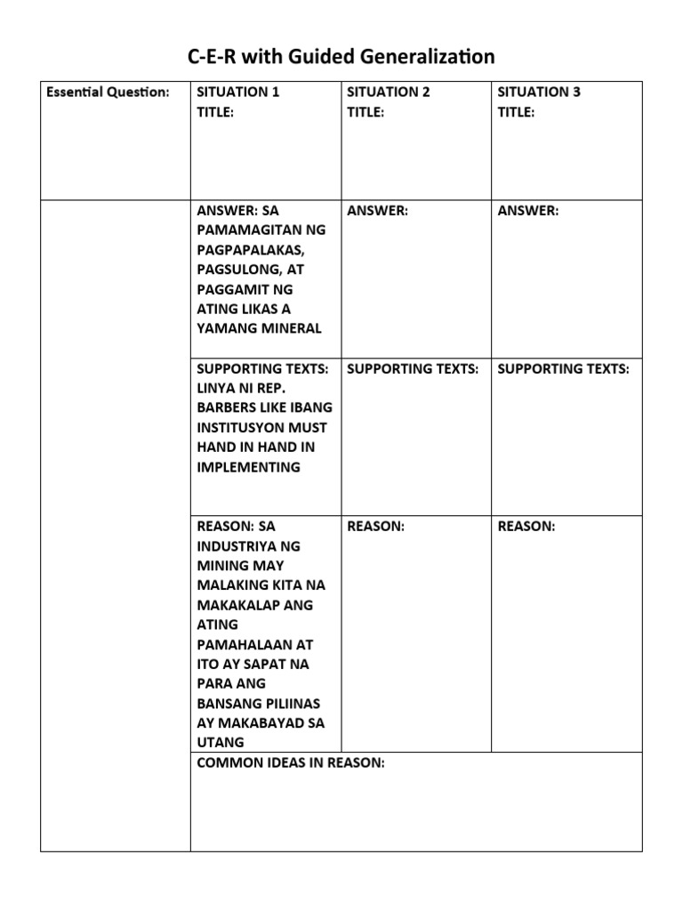 Design Guided Generalization With C-E-R | PDF
