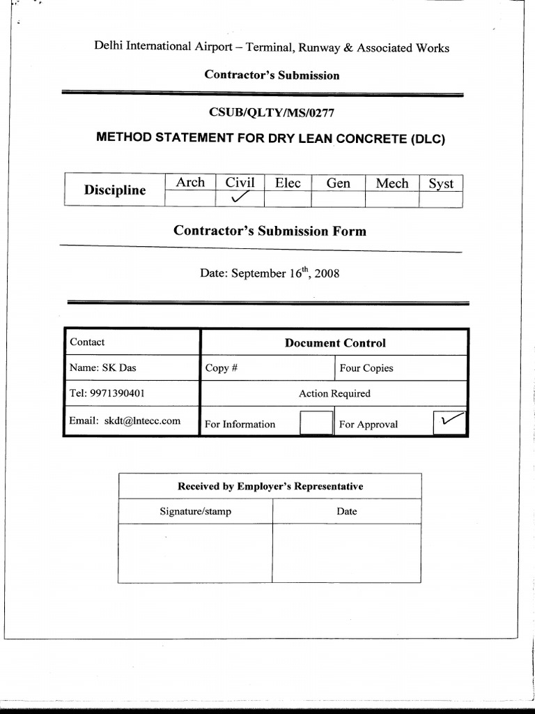 Dry Lean Concrete | PDF