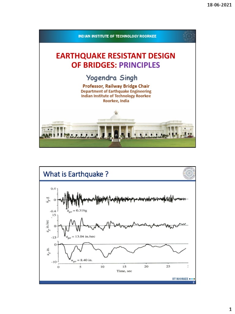 Earthquake Resistant Design of Bridges-1 | PDF | Earthquakes | Solid ...