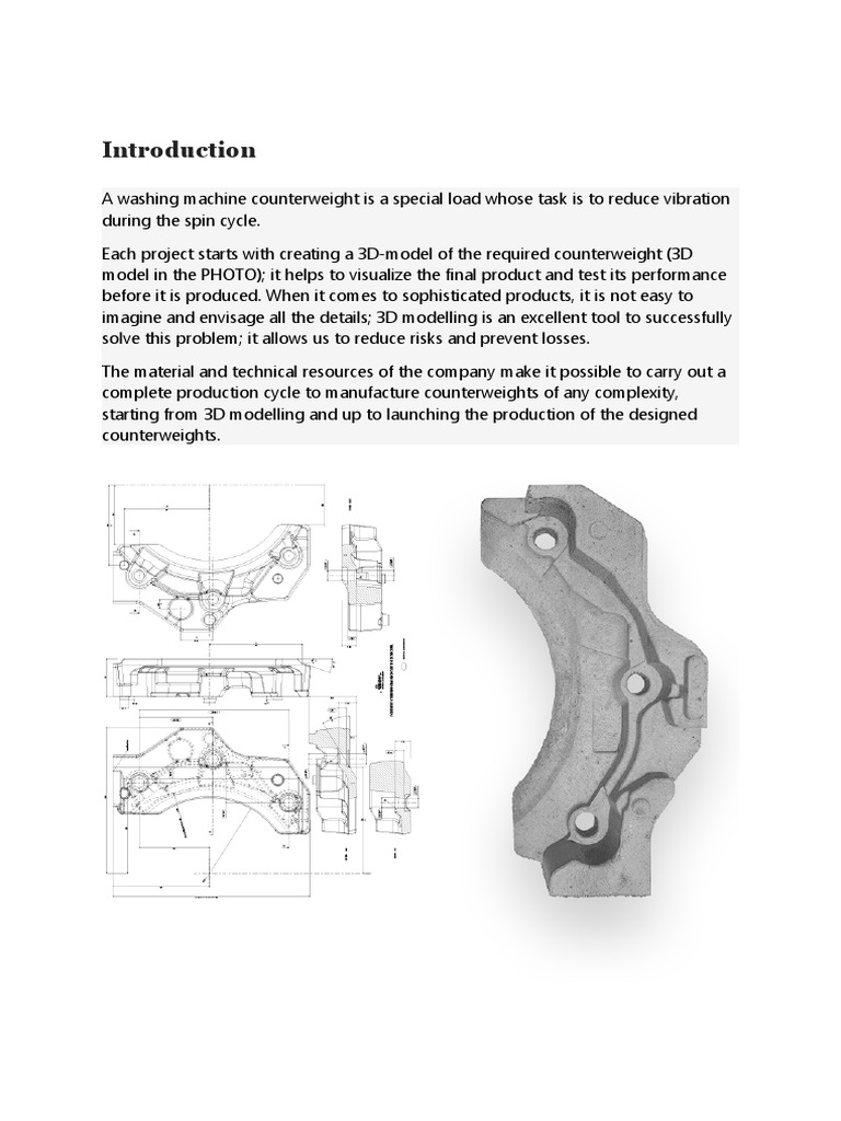 Why washing machines use concrete counterweights | PDF | Washing ...