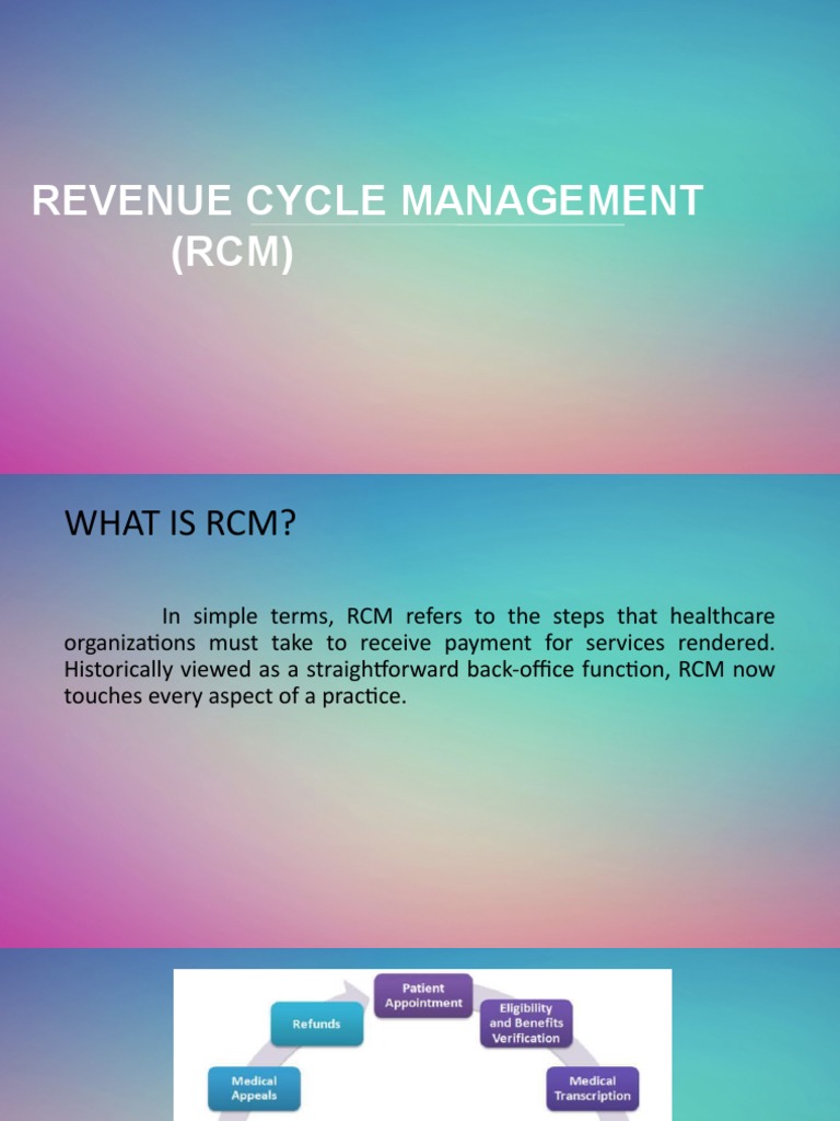 Revenue Cycle Management (RCM) | PDF | Health Care | Health Economics