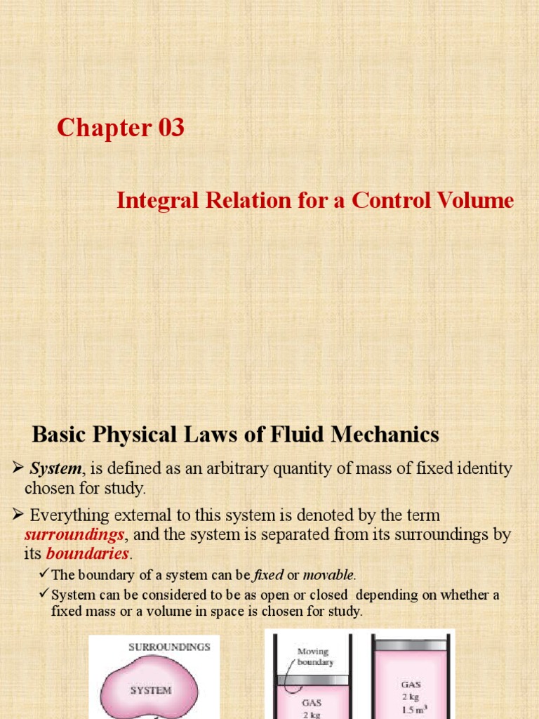 Integral Relation of Fluid Flow | PDF | Fluid Dynamics | Momentum