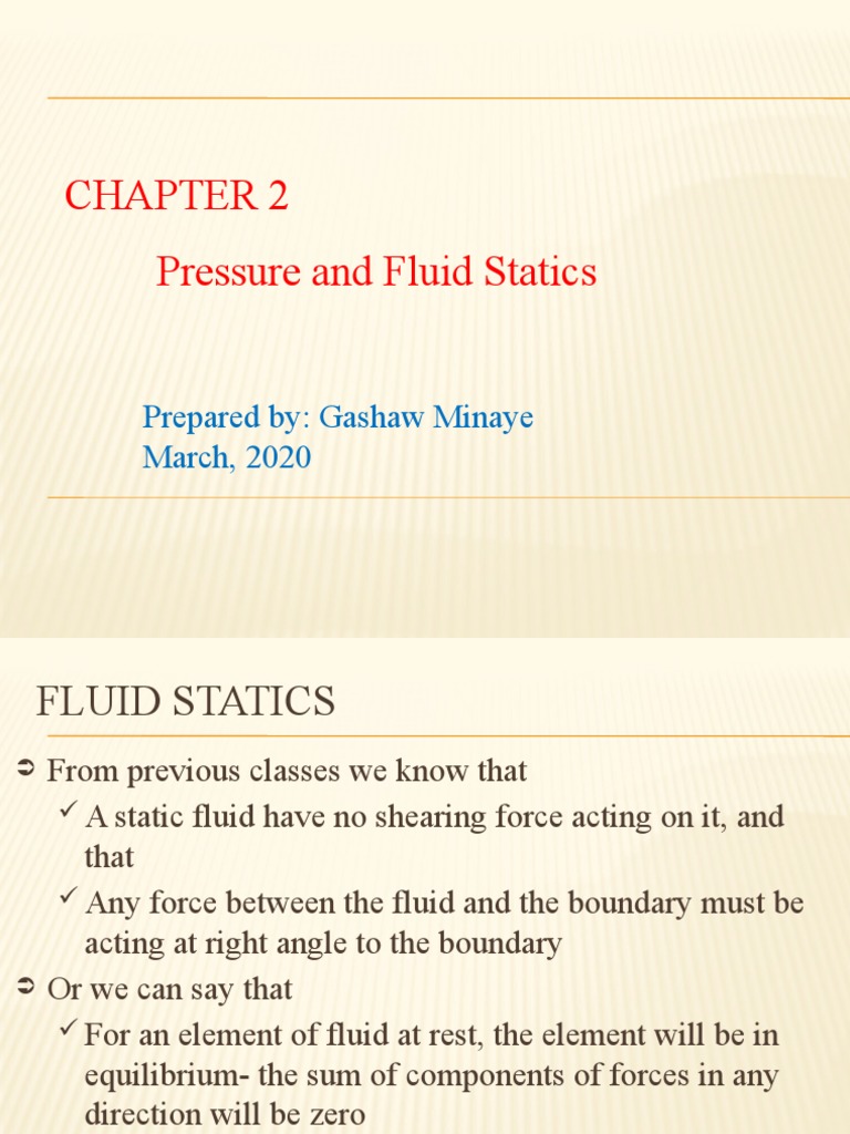 Pressure & Fluid Statics | PDF | Buoyancy | Pressure Measurement