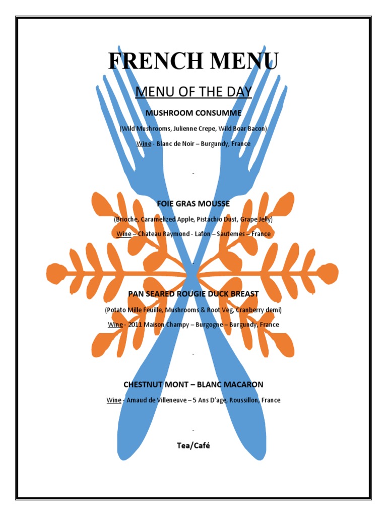 French Menu | PDF