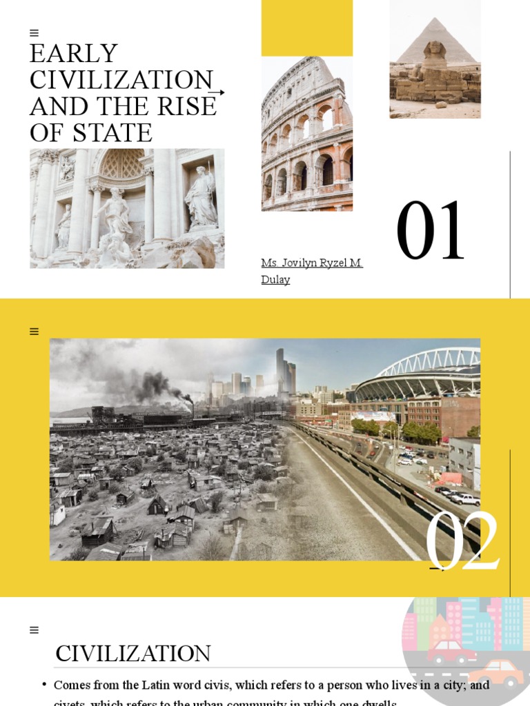 Early Civilization and The Rise of State | PDF | Civilization | Social ...