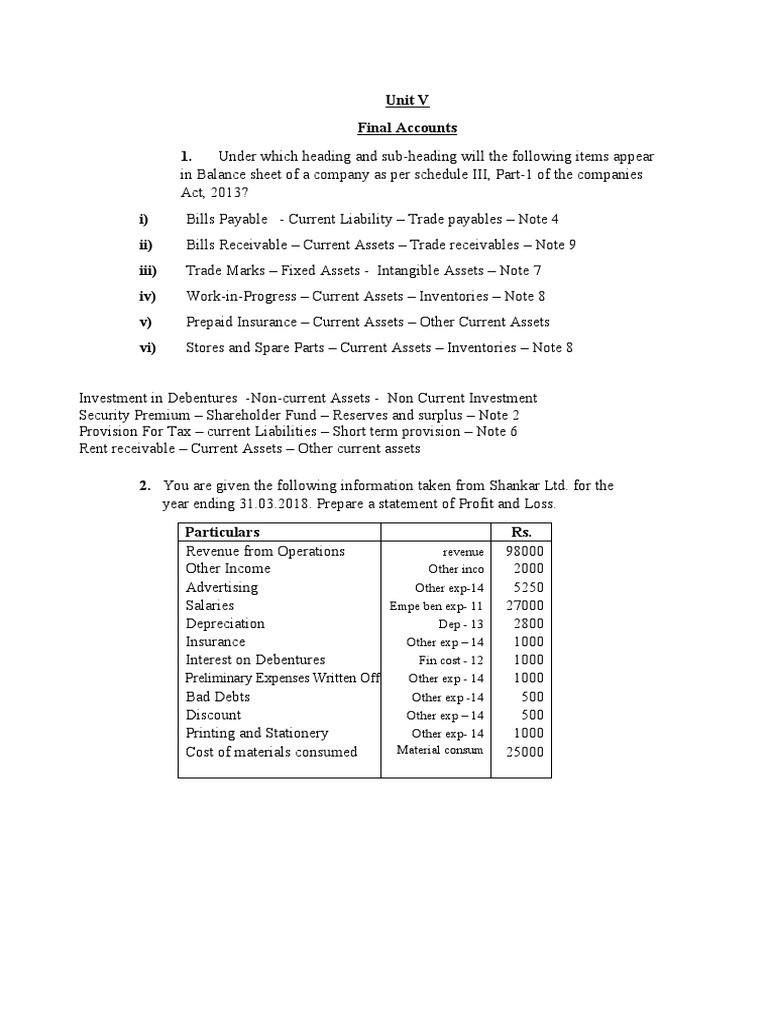 Problems On Income Statement | PDF | Income Statement | Revenue