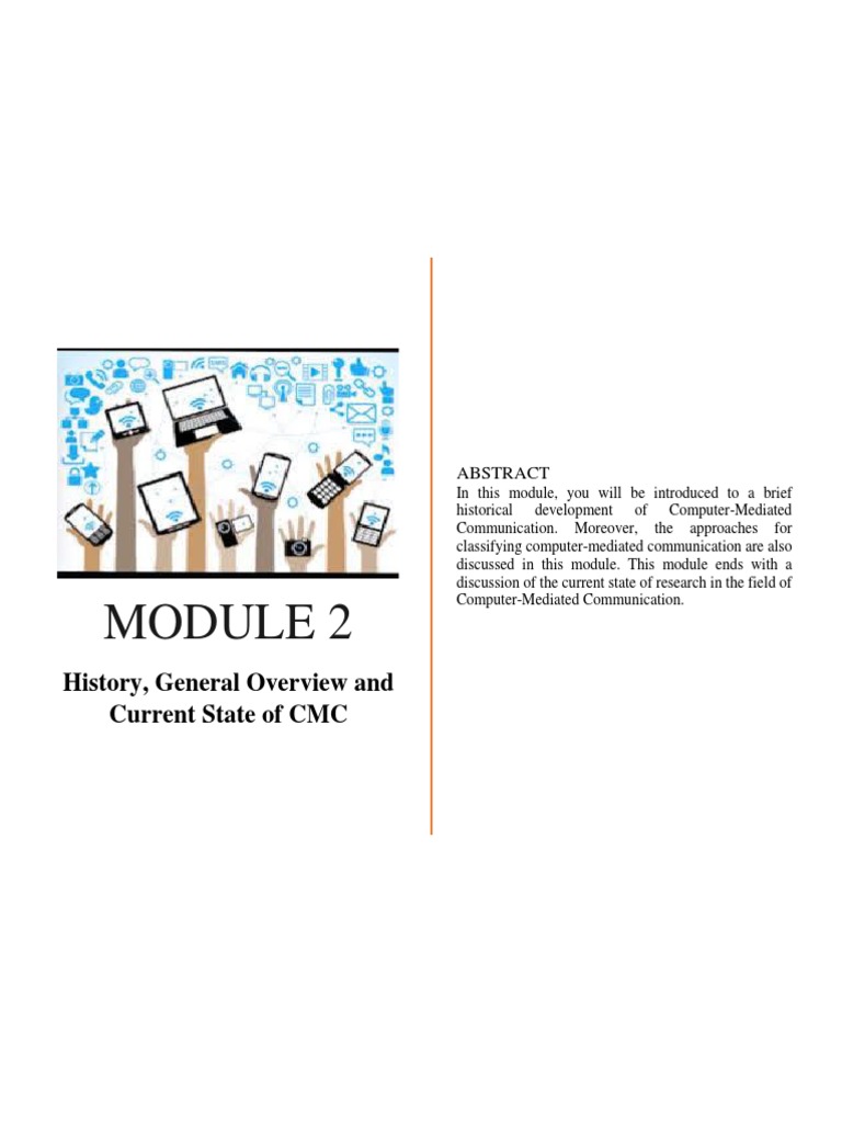 Module 2-History, General Overview and Current State of CMC | PDF ...