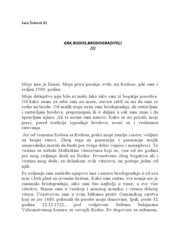 Esej Iz Istorije | PDF