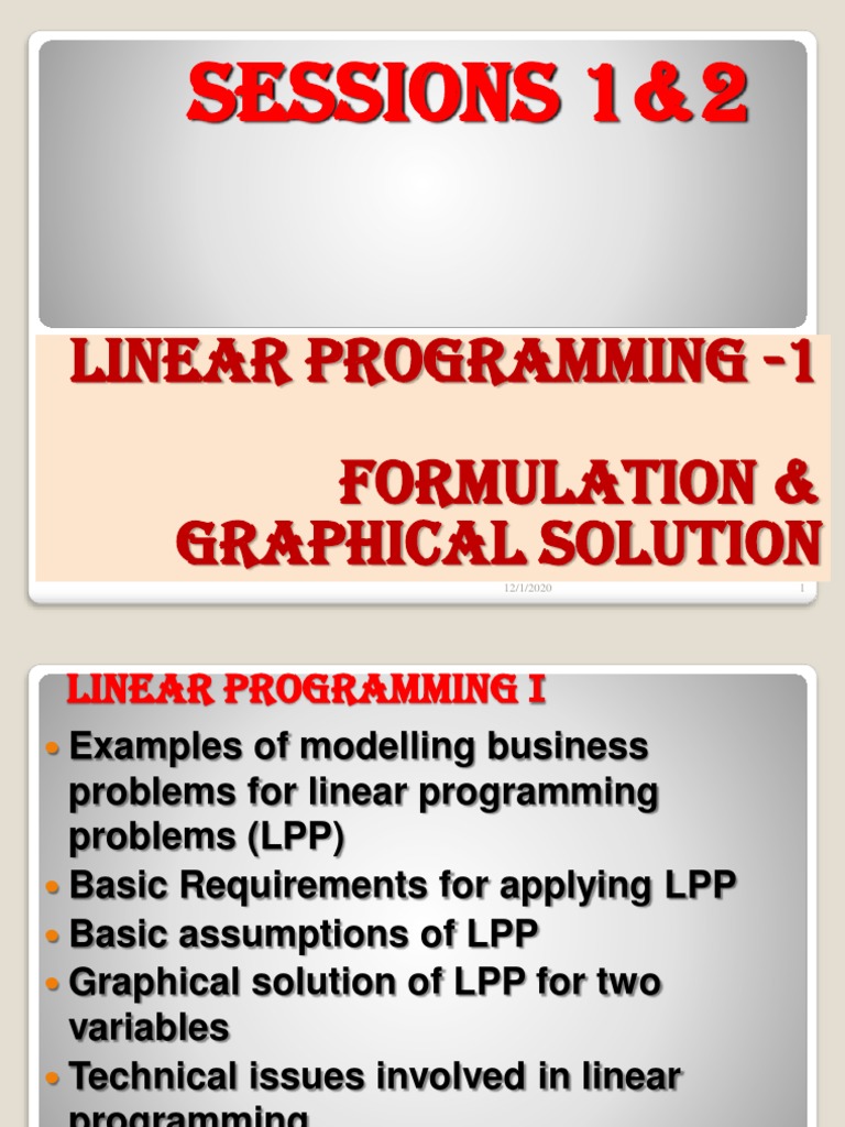 OR Merged | PDF | Linear Programming | Mathematical Optimization