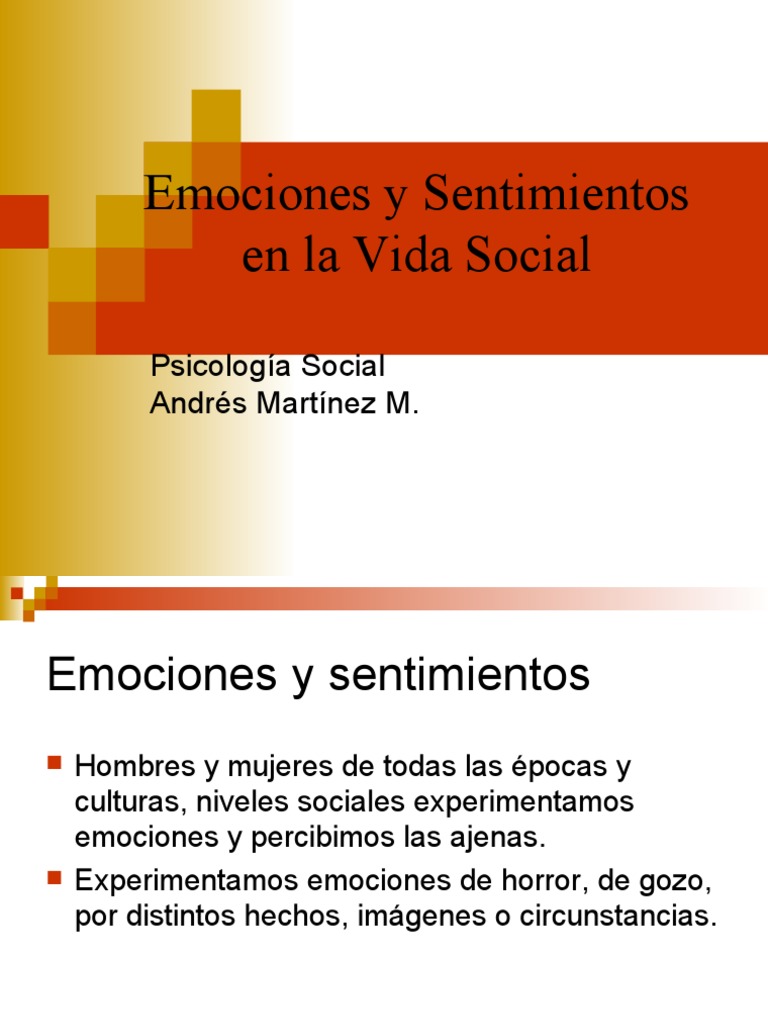 Emociones Y Sentimientos En La Vida Social Pdf Las Emociones Cerebro