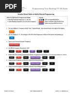 Baofeng UV 5R Programming Guide | PDF | Radio | Radio Technology