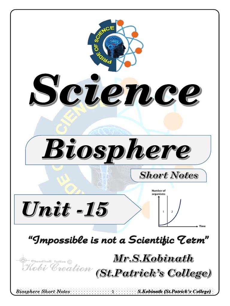 Biosphere Short Notes English Medium - No | PDF | Greenhouse Gas | Ozone