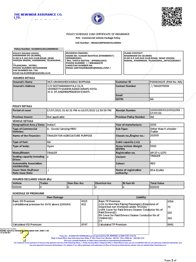 The New India Assurance Co. LTD | PDF | Liability Insurance | Insurance