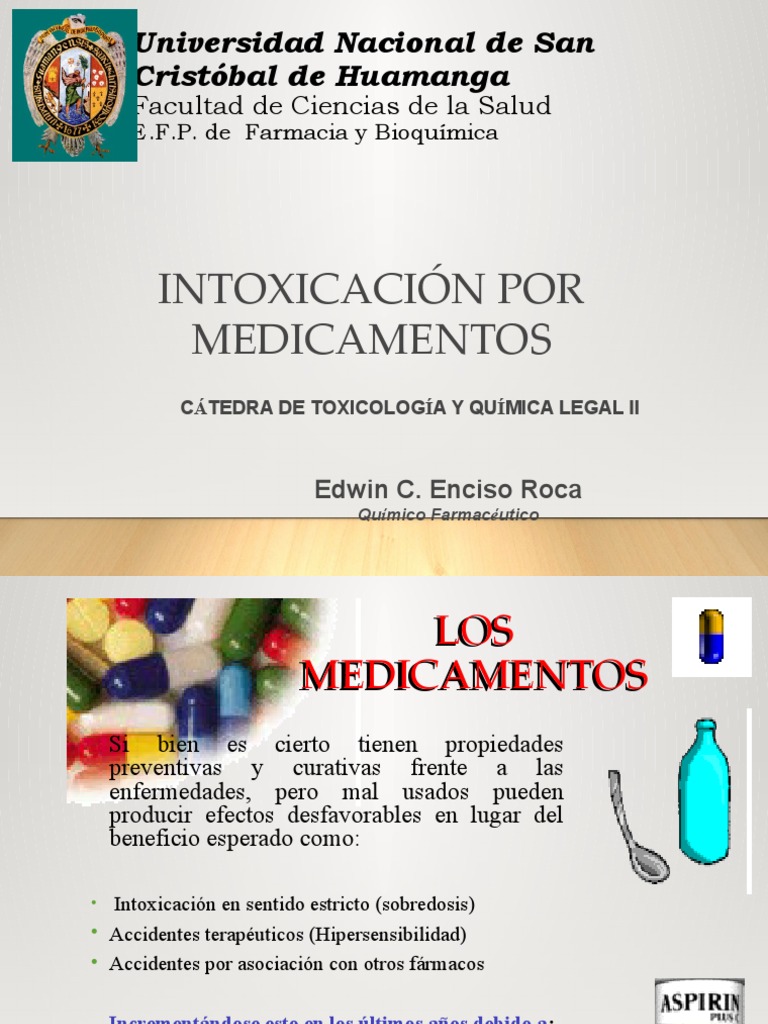 1... Intoxicación Por Medicamentos | PDF | Medicamentos con receta ...