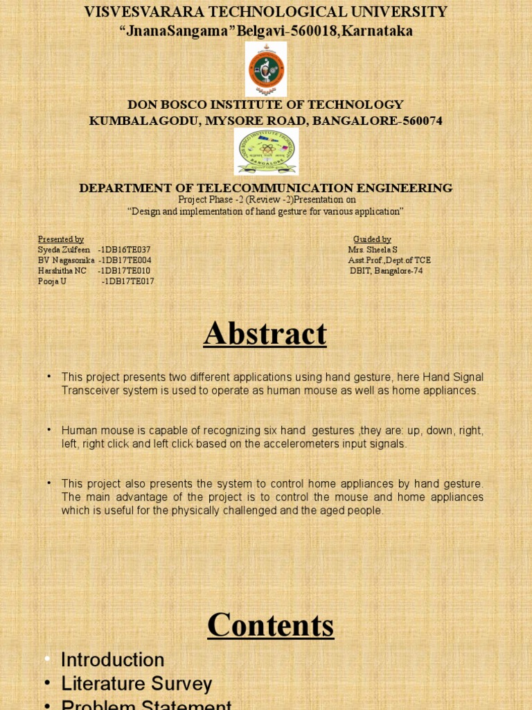 Project REVIEW 2 Seminar | PDF | Accelerometer | Information And ...