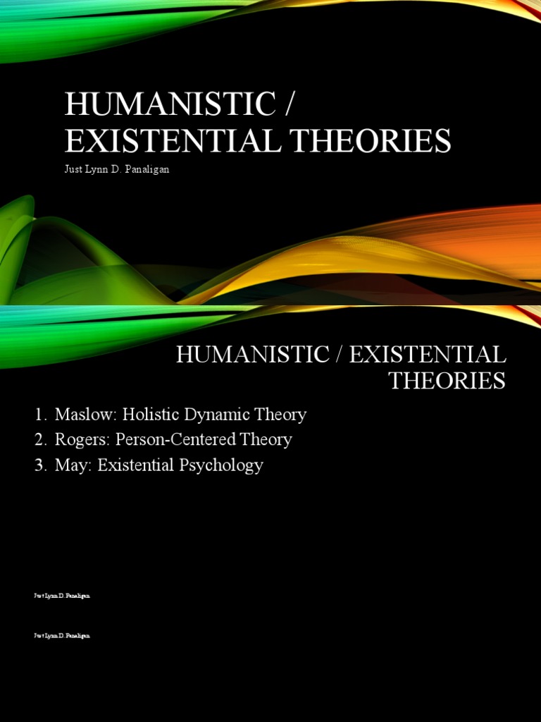 3 Humanistic and Existential Theories | PDF | Self Actualization ...