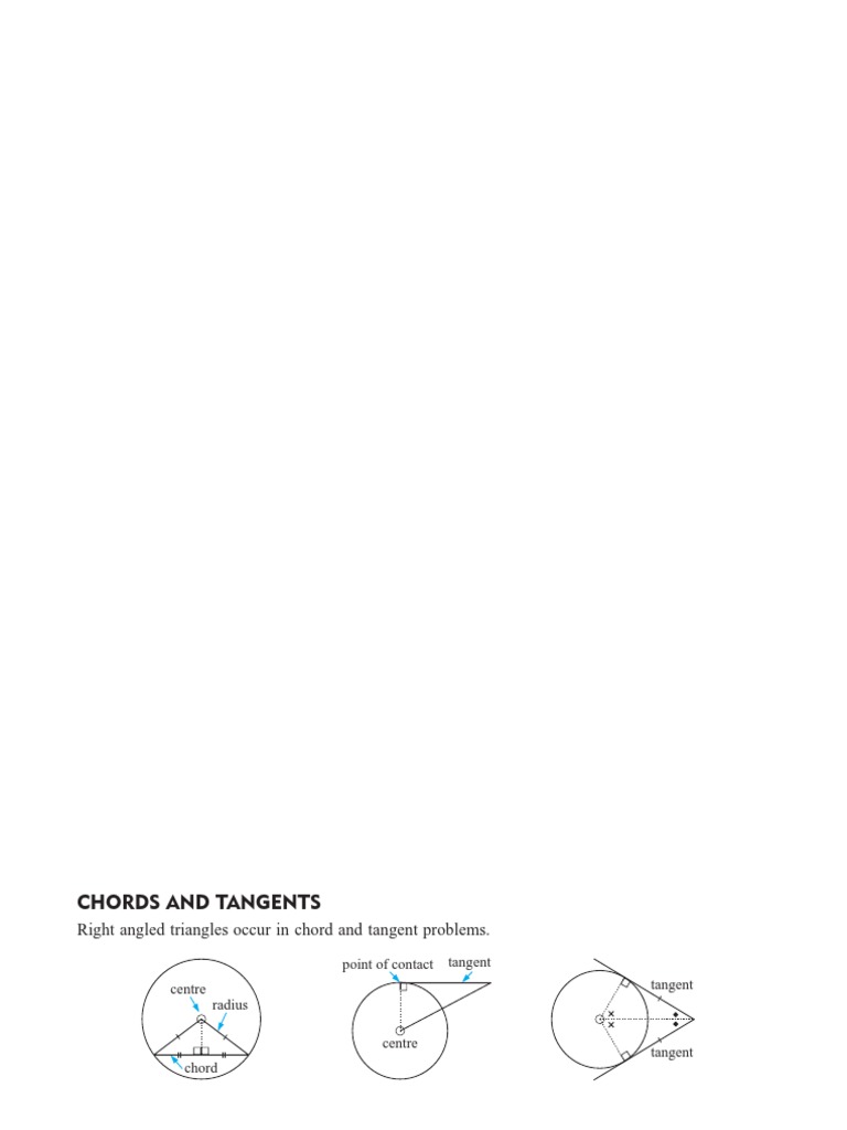 Chords and Tangents | PDF | Sine | Triangle