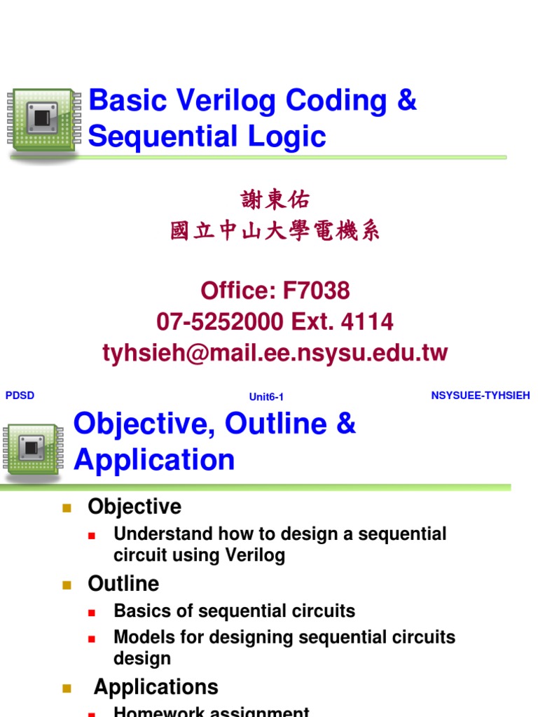 06 - Basic Verilog Coding &sequential Logic | PDF | Electronic Circuits ... 06 - Basic Verilog Coding &sequential Logic | PDF | Electronic Circuits ...