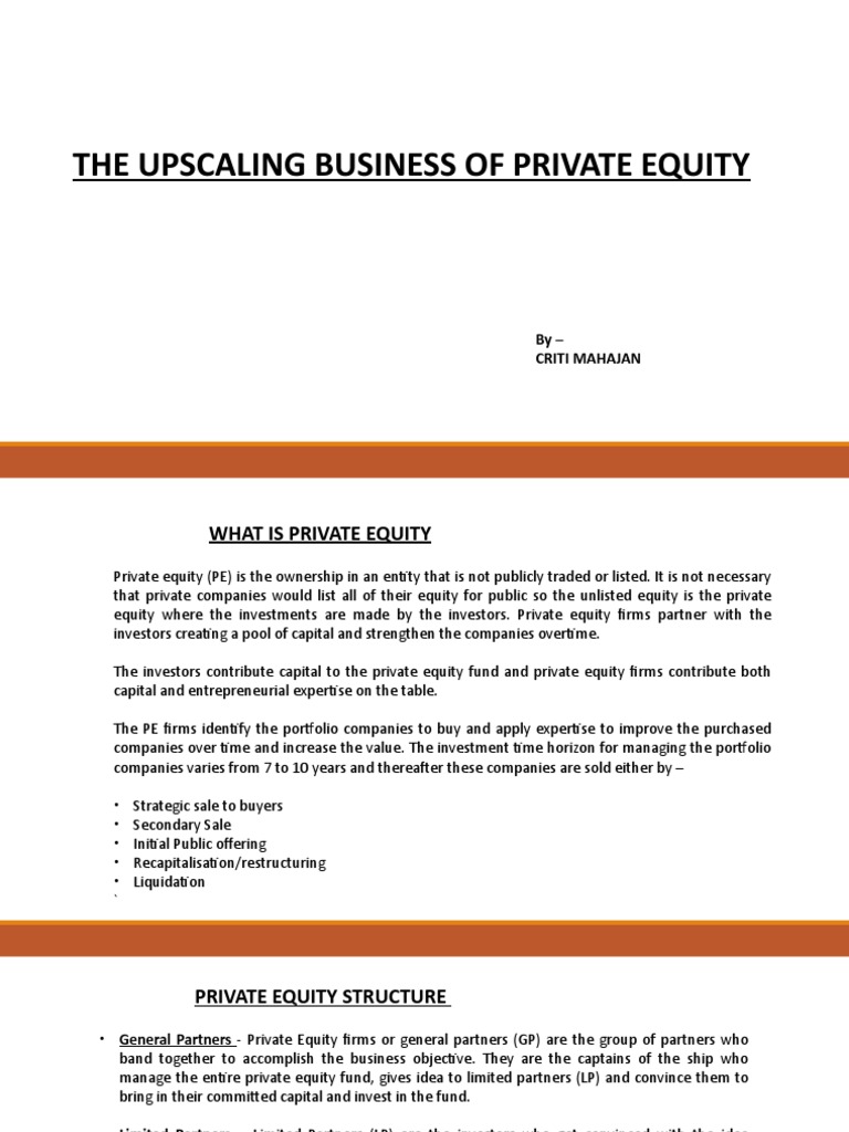 Private Equity Growth in India | PDF | Private Equity | Equity (Finance)