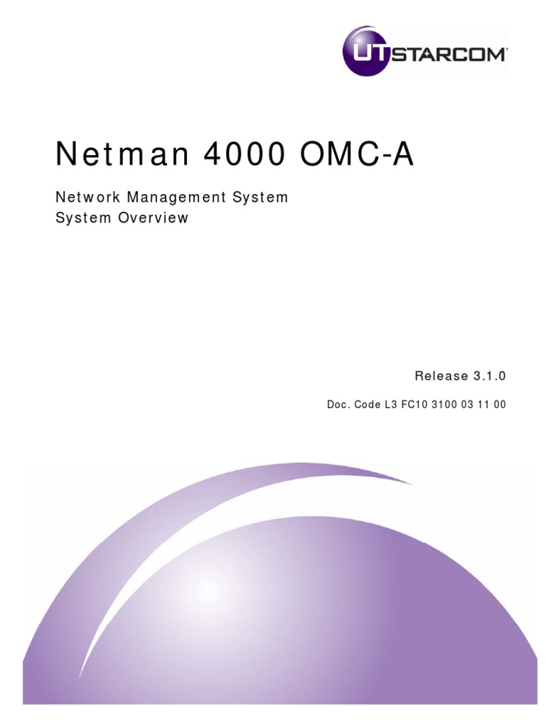 Netman 4000 OMC-A: Network Management System System Overview | PDF ...