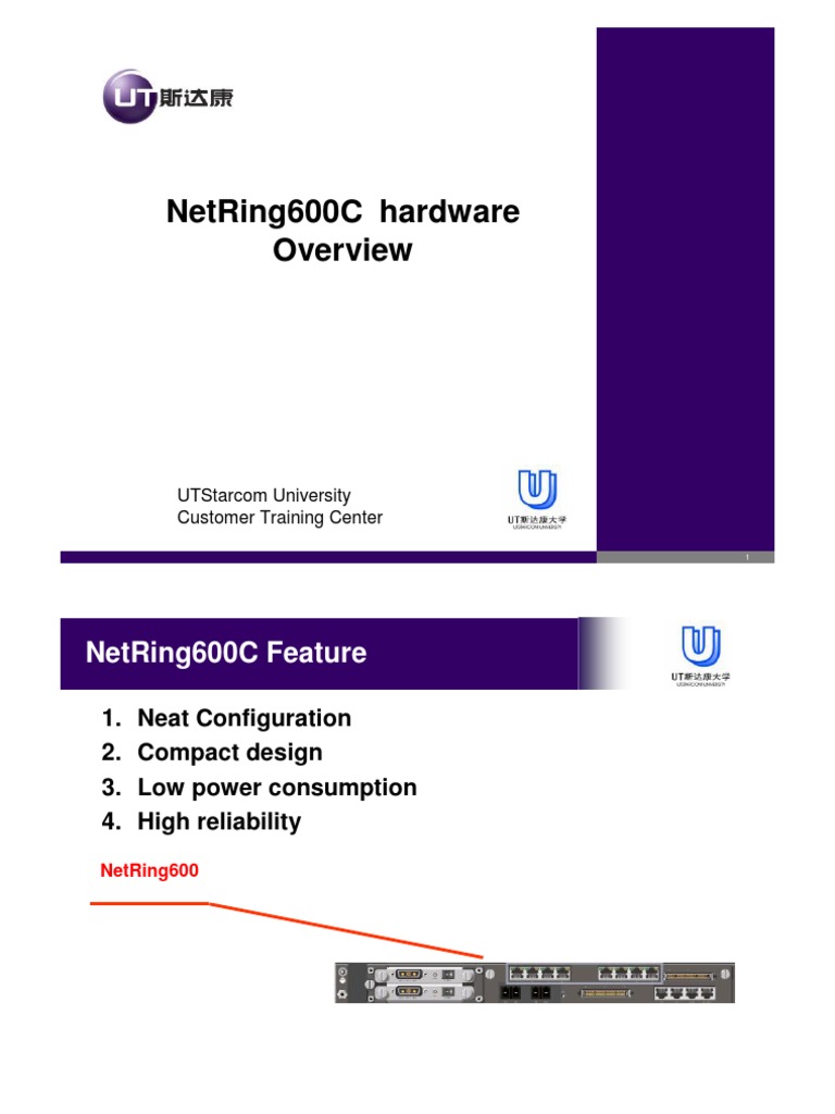 NetRing600C Hardware Overview Guide | PDF | Physical Layer Protocols ...