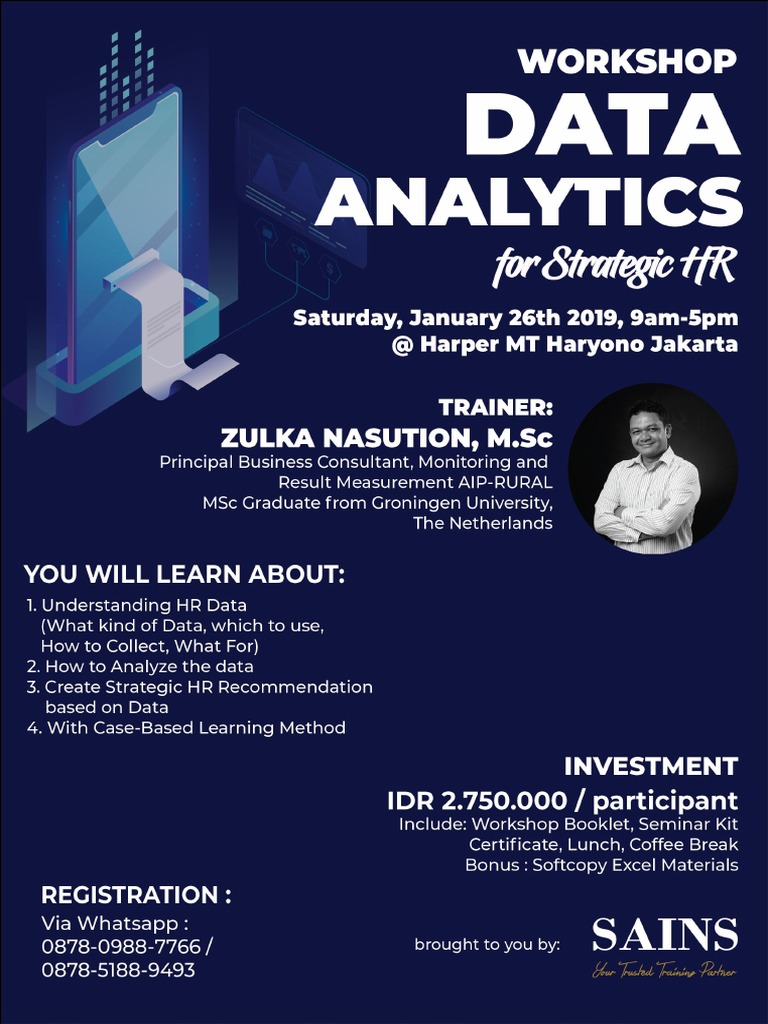 Poster Workshop Data Analytics For Strategic HR Jan 2019 | PDF