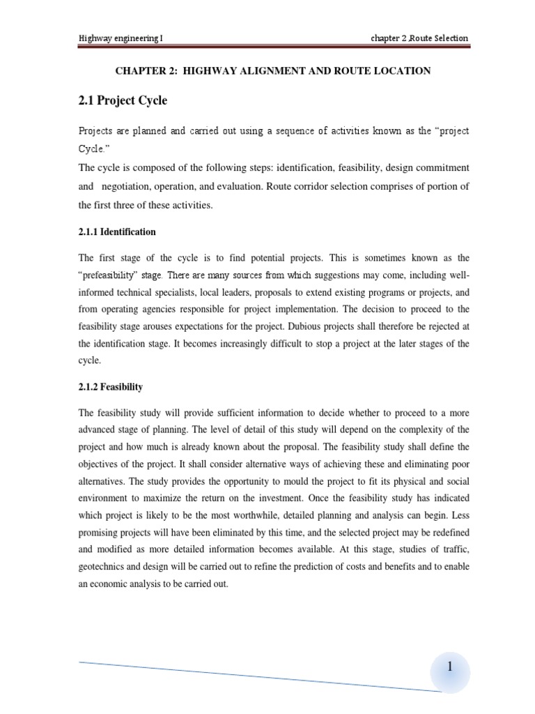 Highway Route Selection Principles | PDF | Contour Line | Road