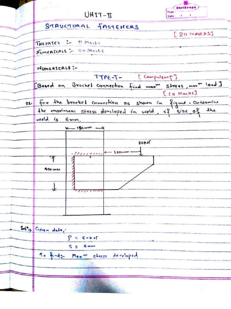 Welded Bracket Connection 4 | PDF