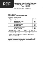 HSC Marksheet | PDF | Further Education | Science