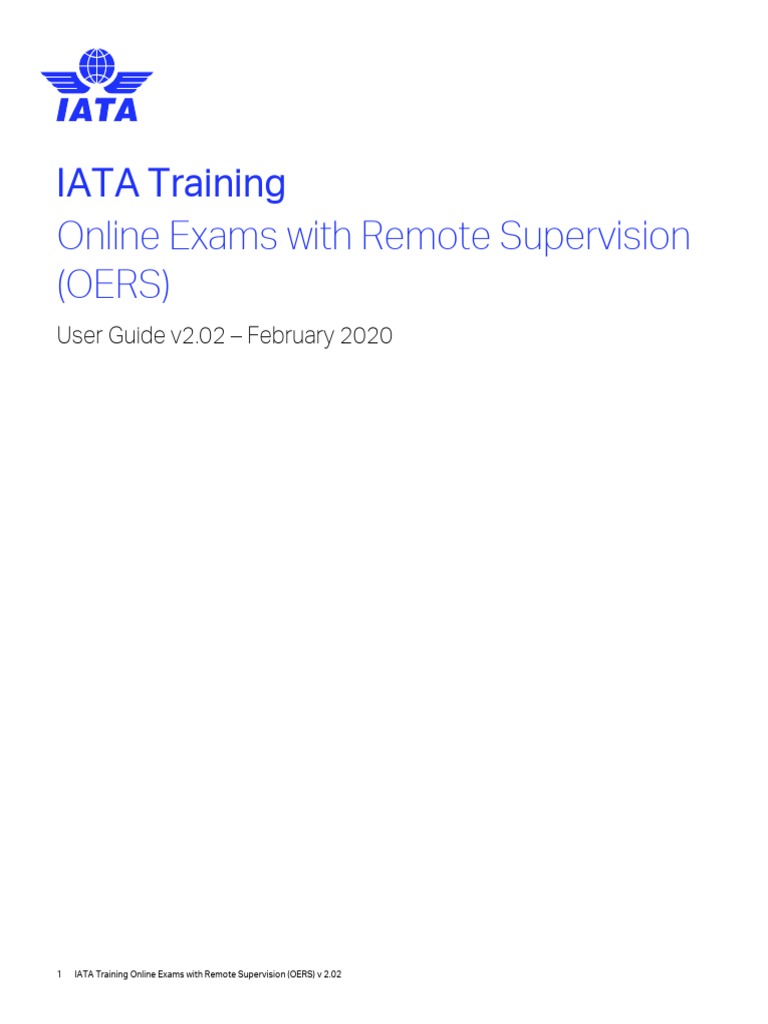 IATA Online Exam User Guide | PDF | Identity Document | Driver's License