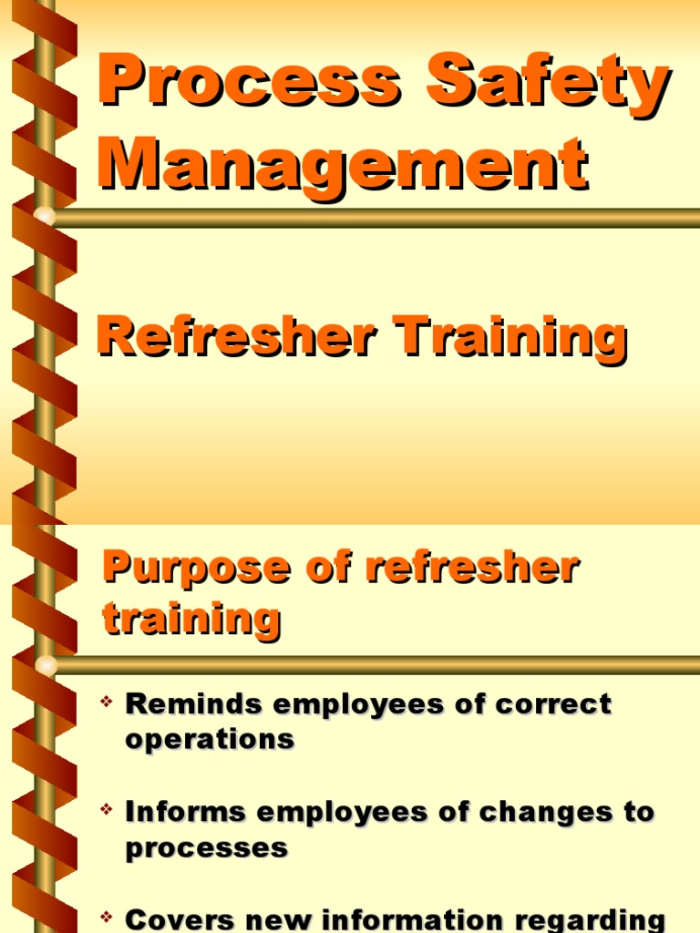 Process Safety Management Refresher Training | PDF | Labor Relations ...