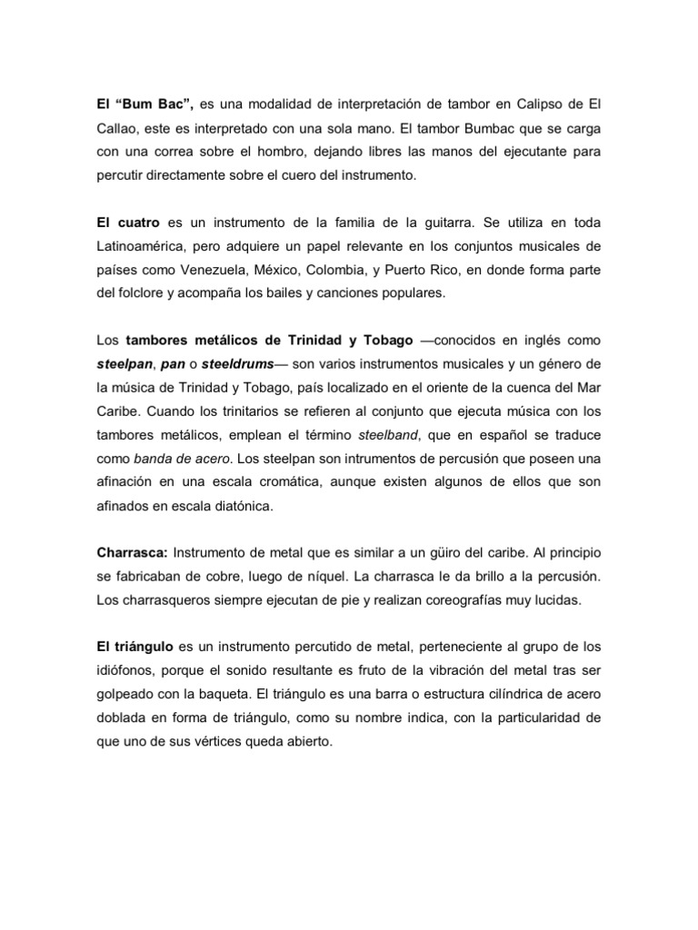 Documento de Texto Codificado | PDF | Instrumentos musicales | Tecnología musical