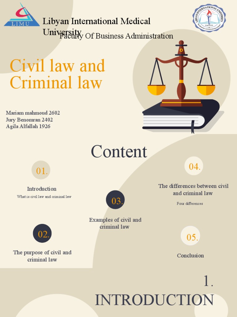 Civil Law and Criminal Law | PDF | Burden Of Proof (Law) | Criminal Law