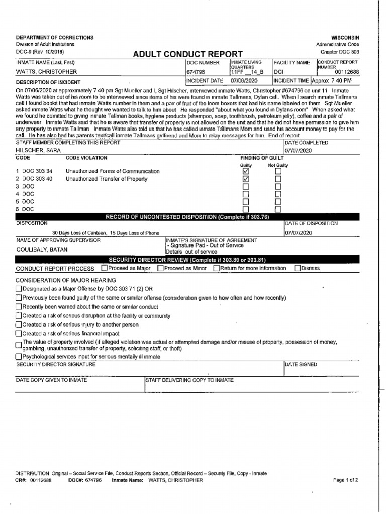 PRRT 22190 Watts, Christopher 674796 Redacted Documents - Redacted | PDF