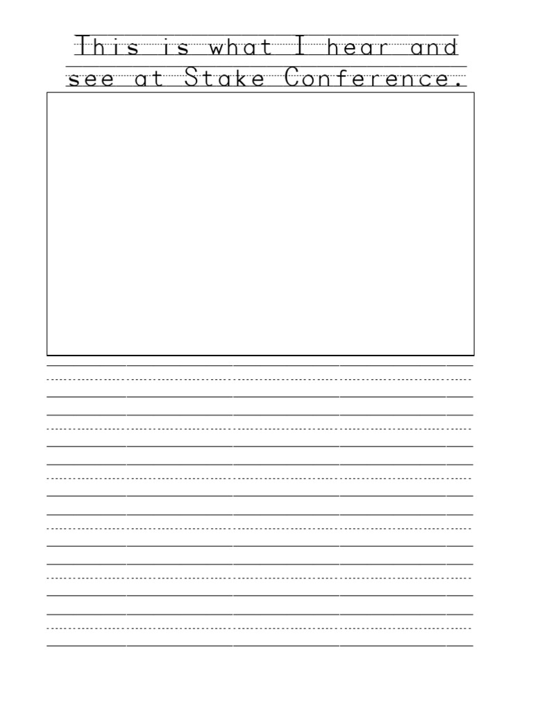 LDS Stake Conference Help Packet 1 | PDF | God The Father | The Church ...