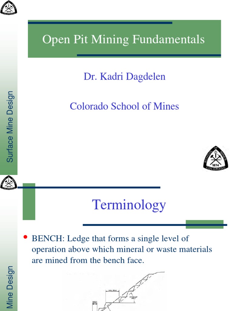 Terminología de Un Open Pit | PDF | Resource Extraction | Mining