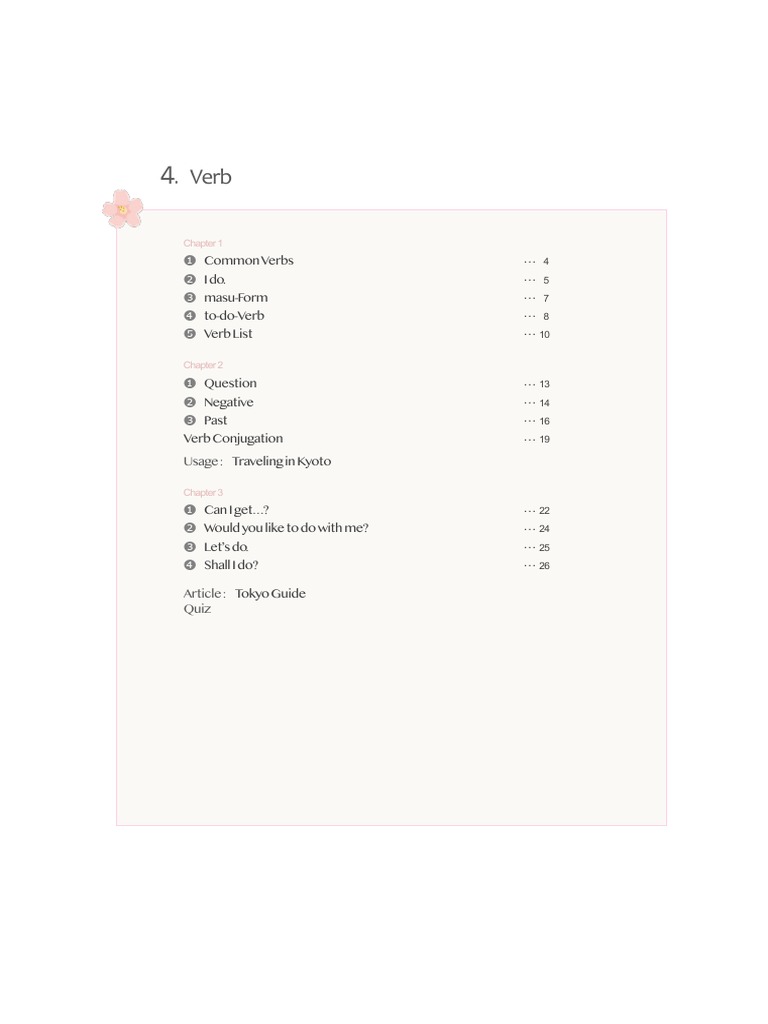 Japanese Masu Form Verb Guide | PDF | Japanese Language | Grammatical Tense