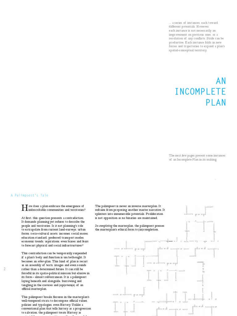 An Incomplete Plan | PDF | Gilles Deleuze | Theory