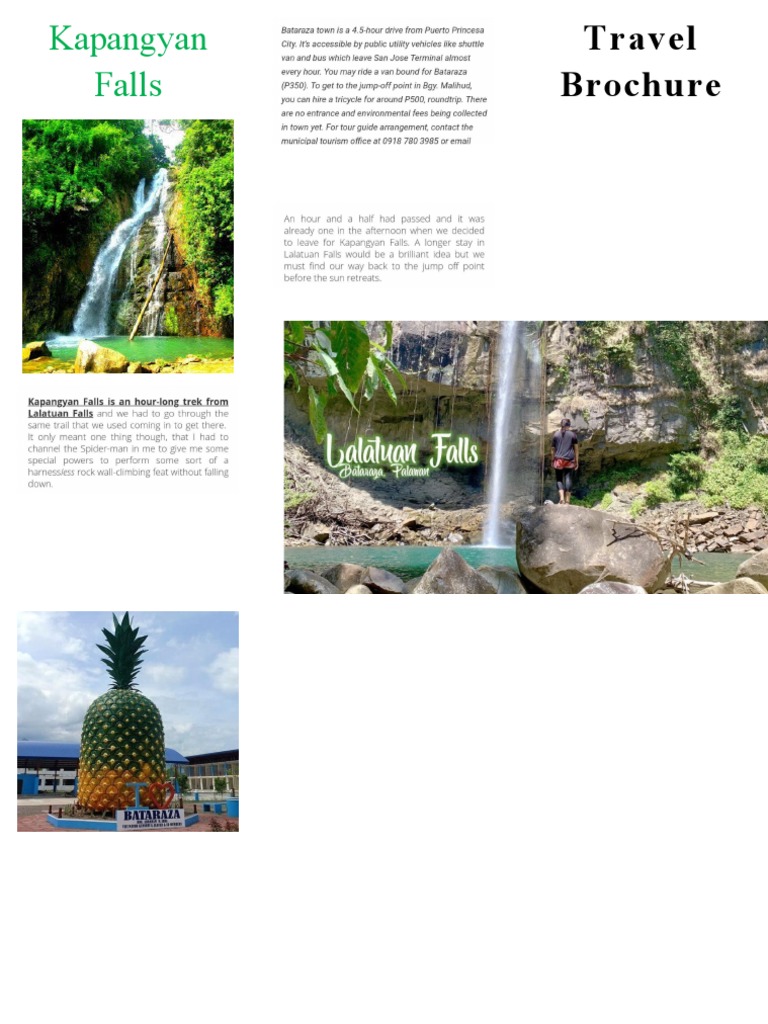 Kapangyan Falls Travel Brochure | PDF