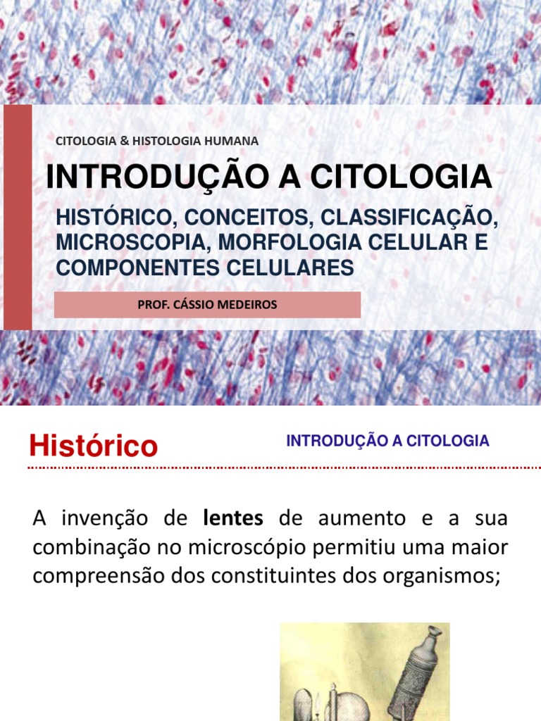 Uma Introdução à Citologia e Histologia Humana: da História da Célula ...
