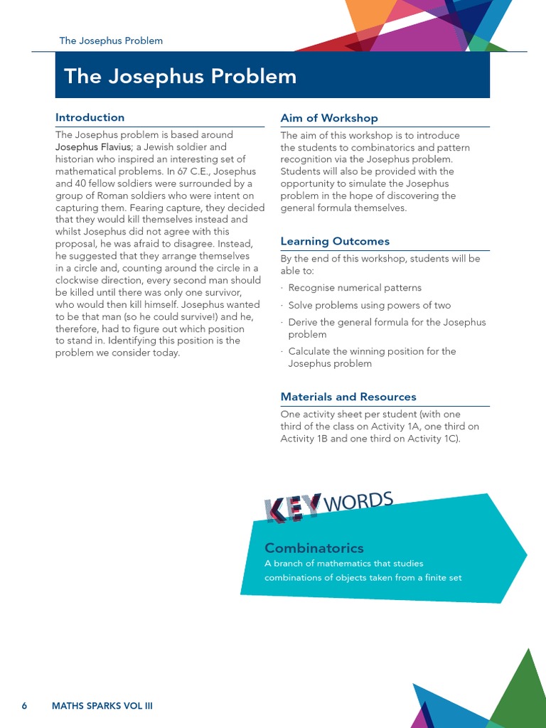 The Josephus Problem: Words | PDF | Discrete Mathematics ...