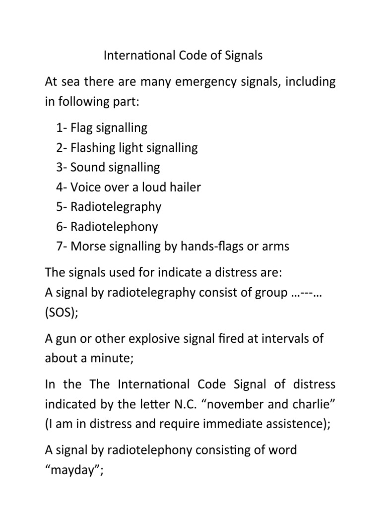 International Code of Signals | PDF | Wireless | Radio