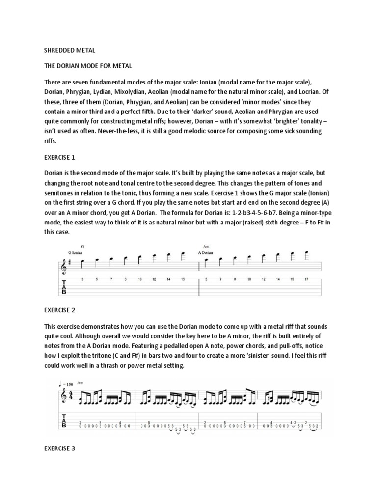 Issue115 Shred | PDF | Mode (Music) | Minor Scale