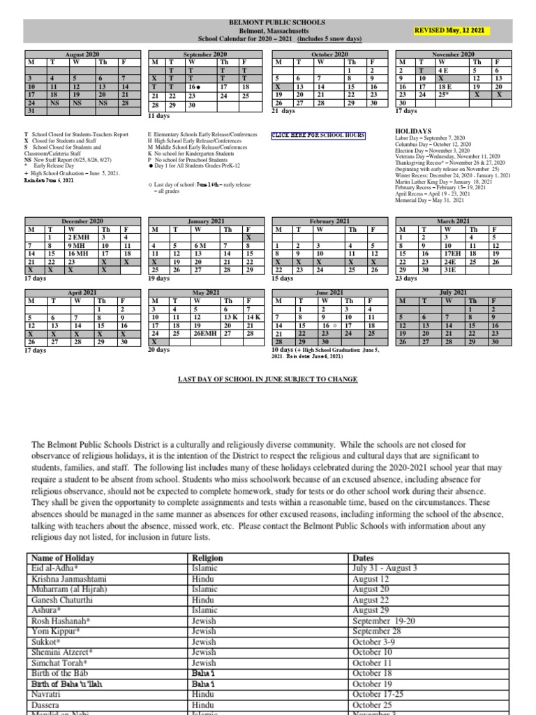 BPS Calendar 2020 2021 | PDF | Shemini Atzeret | Observances