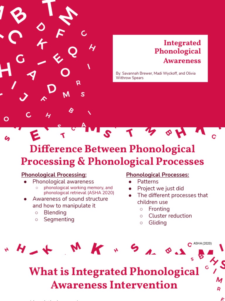 Integrated Phonological Awareness Approach | PDF | Phoneme | Phonology