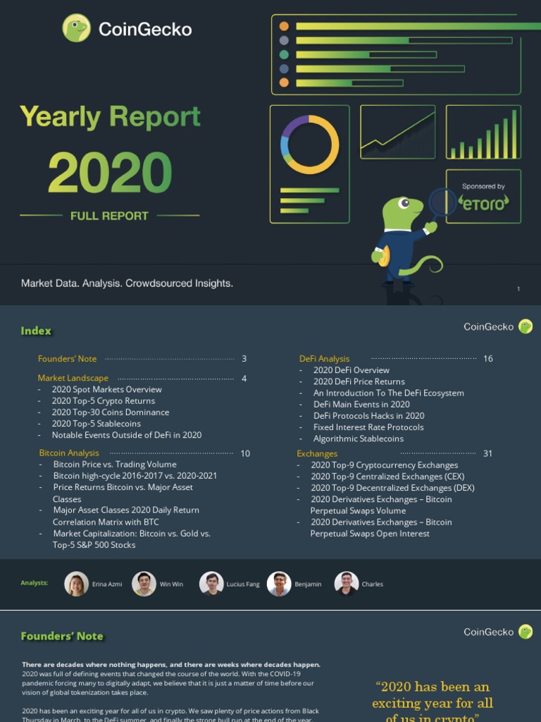 CoinGecko 2020 Report | PDF | Cryptocurrency | Bitcoin